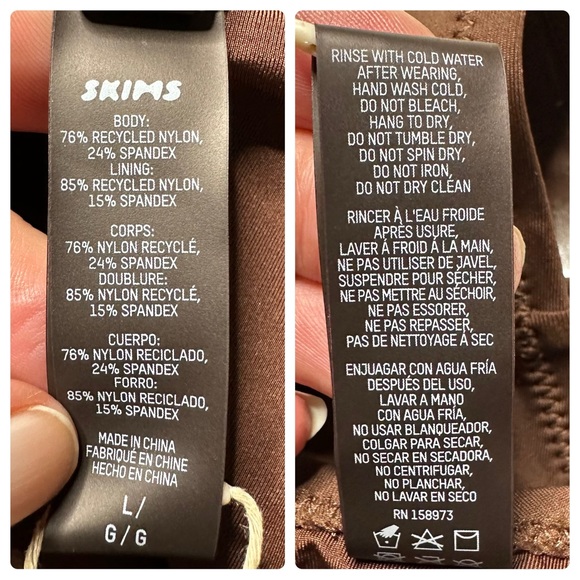 SKIMS | Swim | Nwt Skims Signature Swim Scoop Neck Onepiece Swimsuit In ...